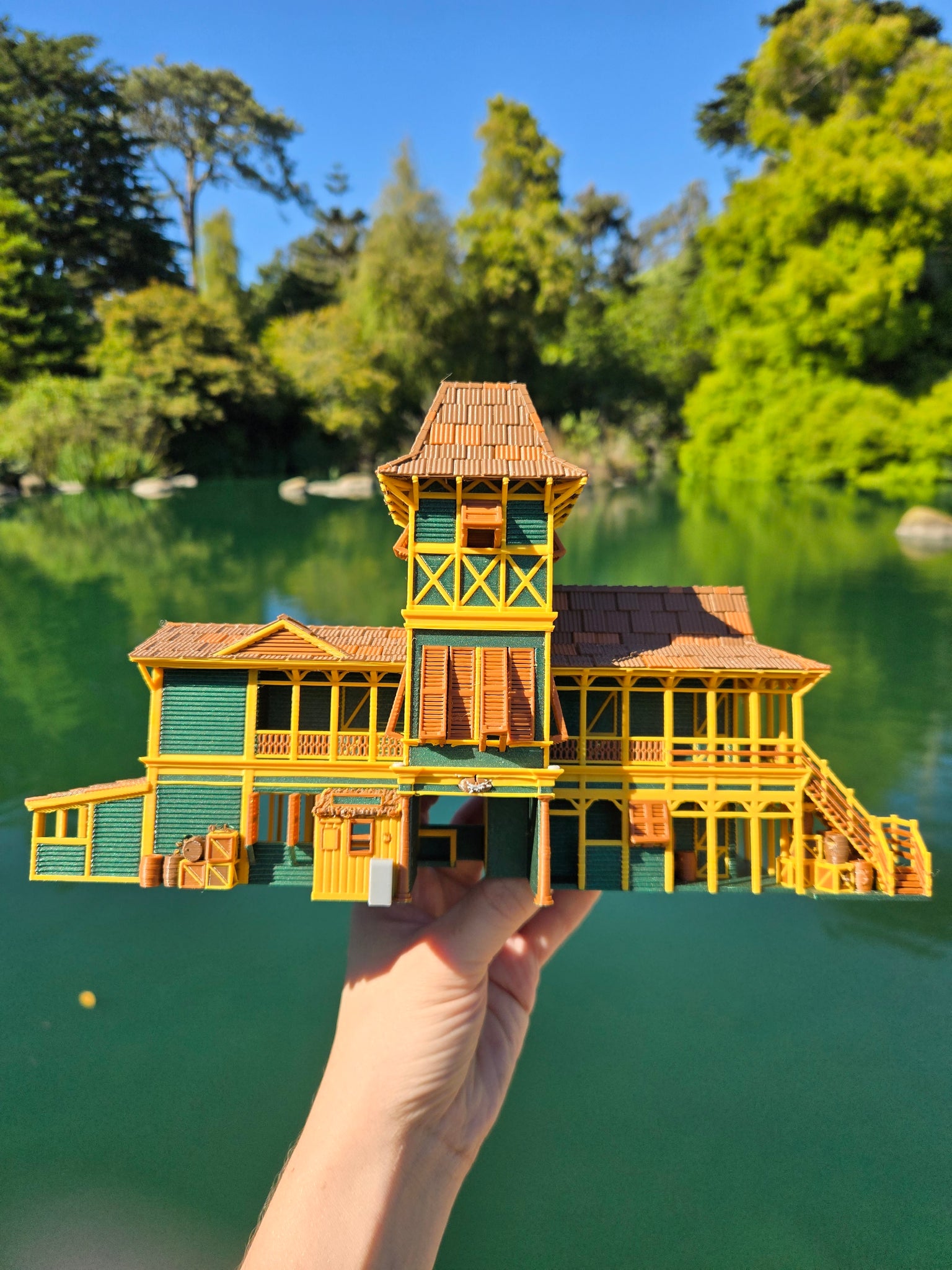 Miniature HO-Scale COLOR World Jungle Navigation Theme Park Attraction ...
