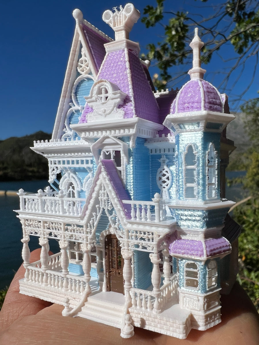 COLOR Gold Rush Bay “Nob Hill” House Small N-Scale 1:160 Built Assembl