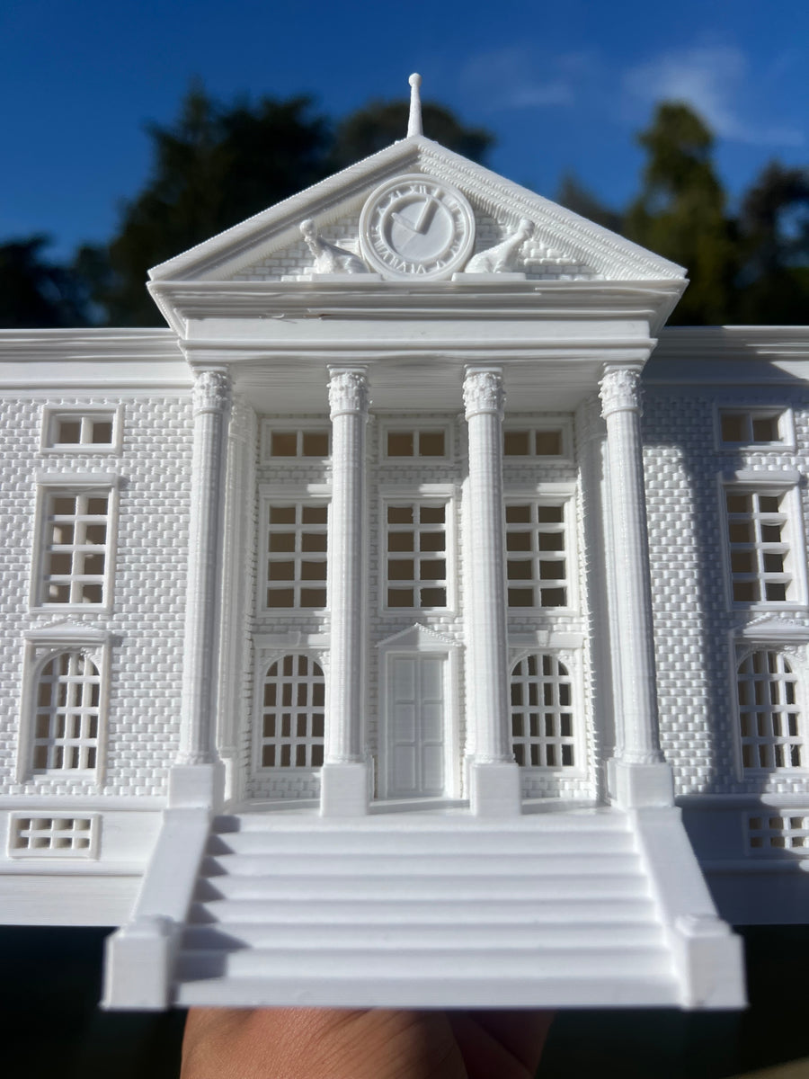 White Miniature HO-Scale Clock Tower Hill Valley Courthouse Built Asse ...