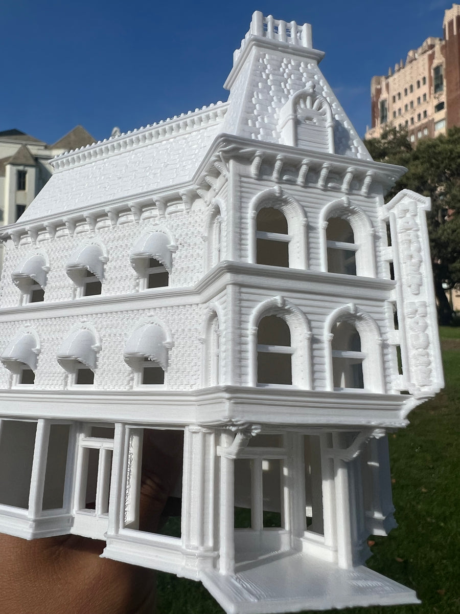 Miniature HO-Scale Victorian Main Street Market House Coffee Shop 1:87 ...