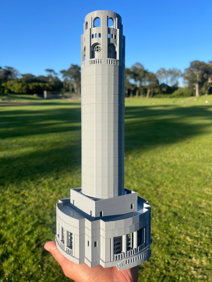 Miniature Gray HO-Scale Coit Tower San Francisco Landmark 1:87 – Gold ...