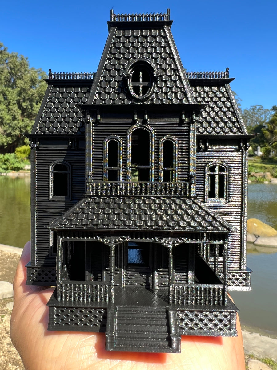 Miniature Victorian Collection #40 - Black Psycho Bates Motel House 1 ...