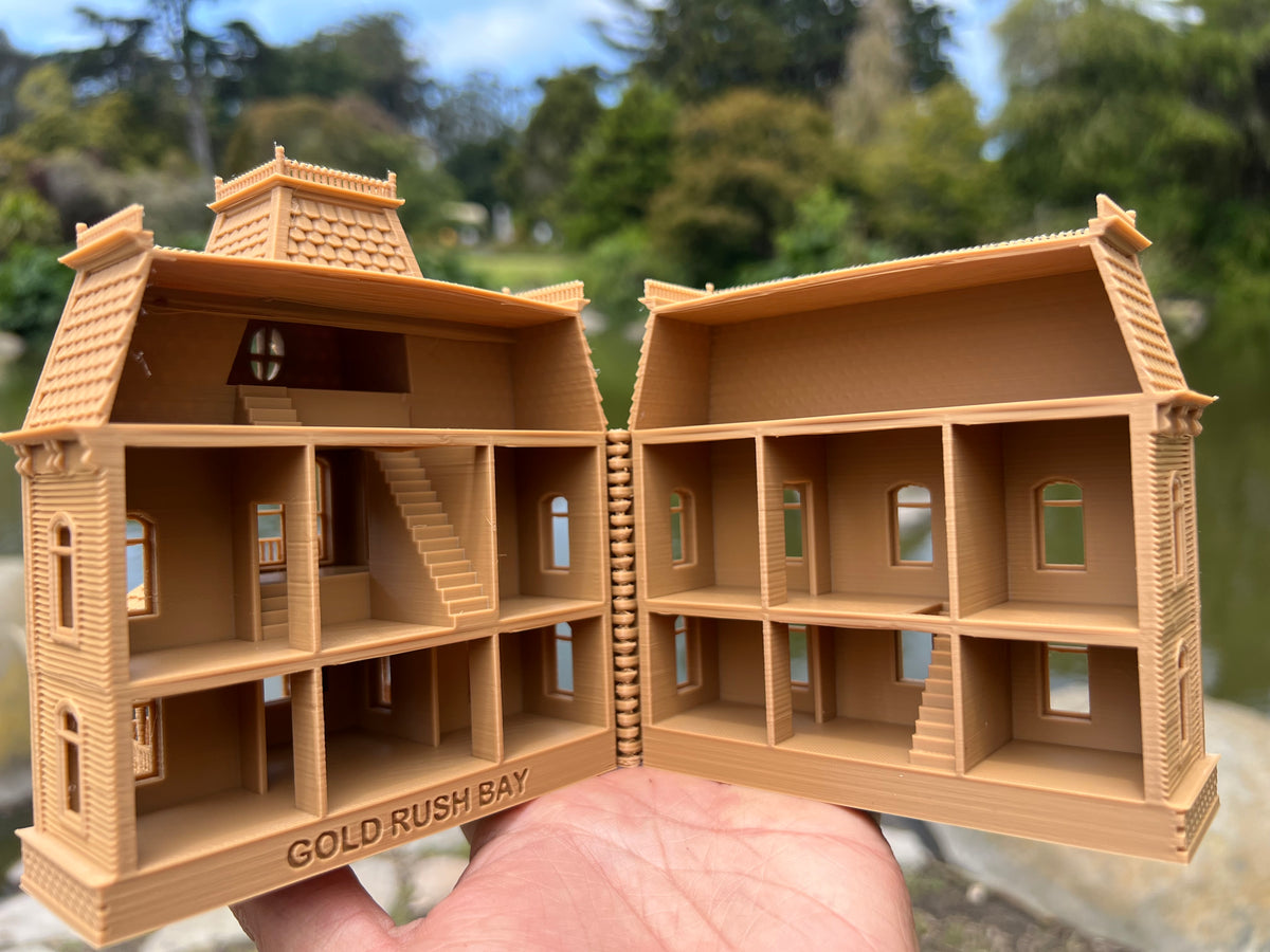 Miniature Victorian Collection #40 - Opening Brown Psycho Bates Motel ...