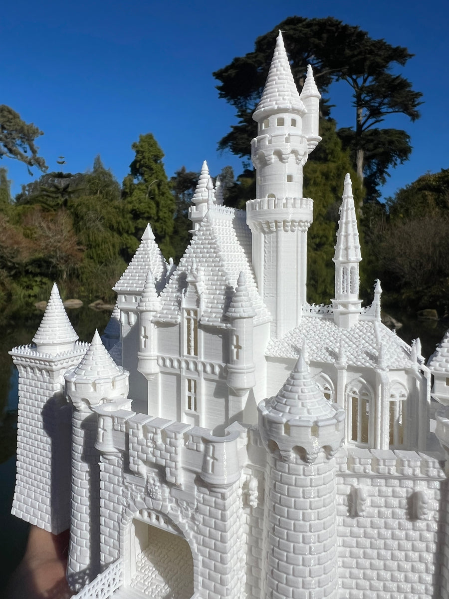 Miniature Neuschwanstein Sleeping Castle Miniature #40 White N-Scale F ...