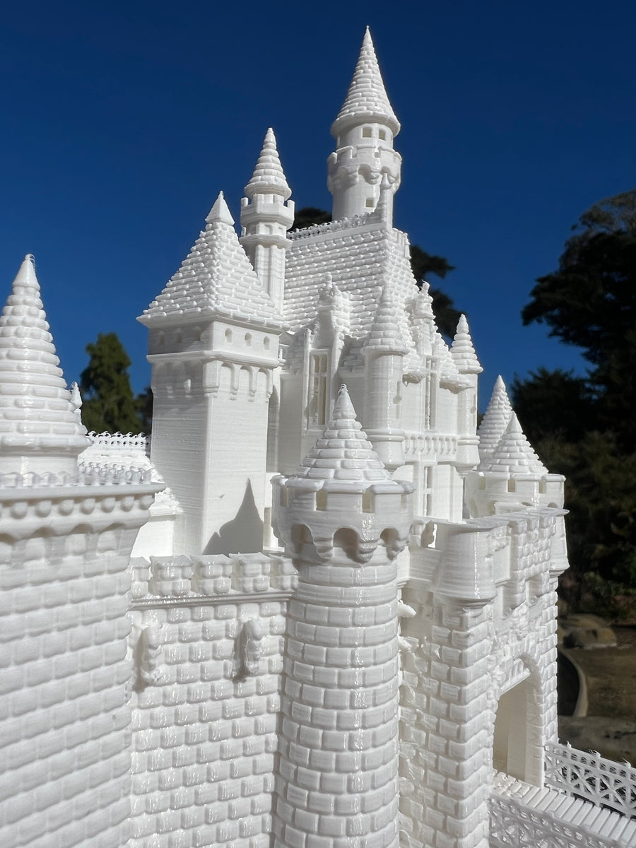 Miniature Neuschwanstein Sleeping Castle Miniature #40 White N-Scale F ...