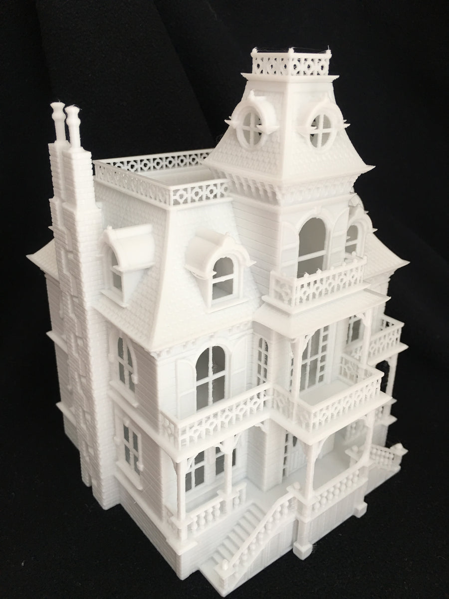 Miniature HO Scale Victorian Mansion French Empire House Architecture ...