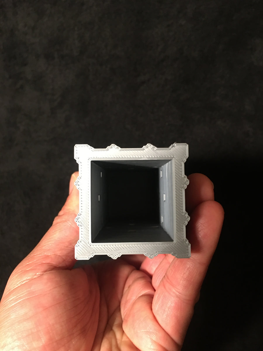 Miniature Gray Clock Tower N Scale for train model – Gold Rush Bay