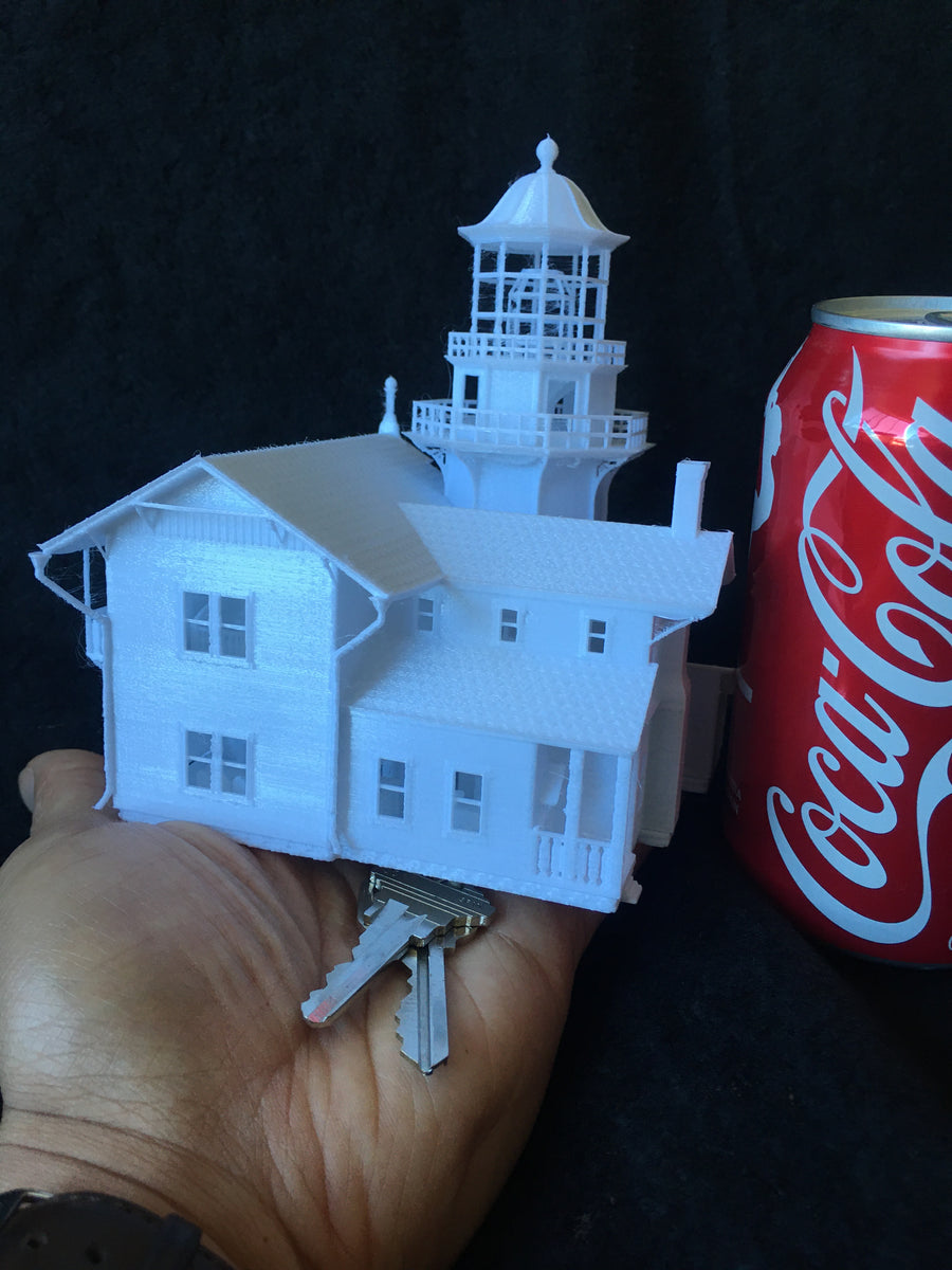 N-Scale Miniature Victorian #9 Lighthouse Train Layout w/ Interiors In ...