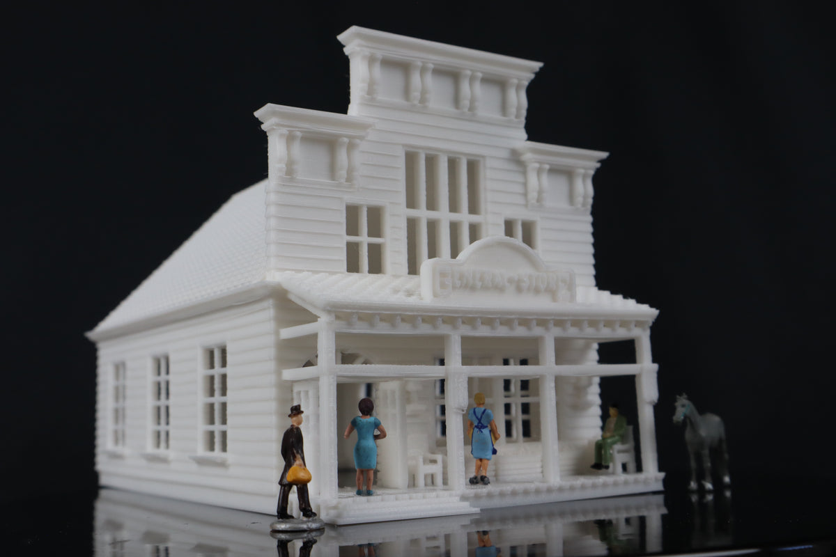 Miniature HO Scale Old West Frontier General Store Built Includes Inte ...