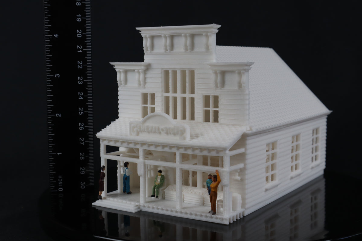 Miniature HO Scale Old West Frontier General Store Built Includes Inte ...
